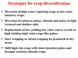 Crop Diversification : A Paradigm for Sustainable Agriculture | PPT