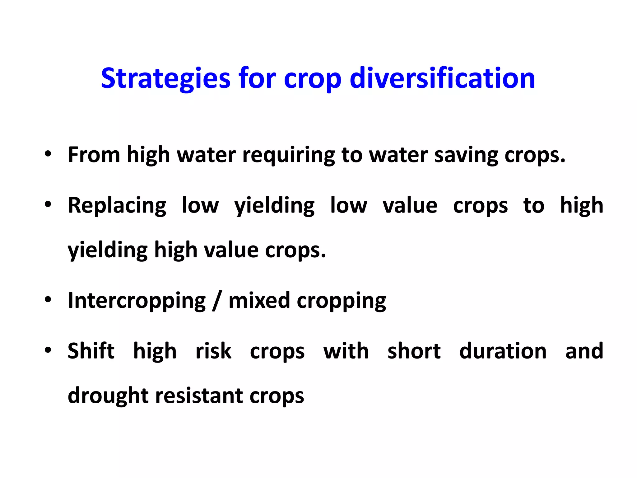 Crop diversification | PDF