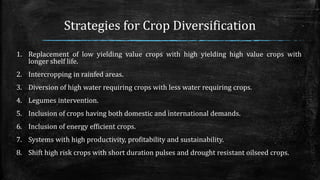 Crop diversification | PPTX