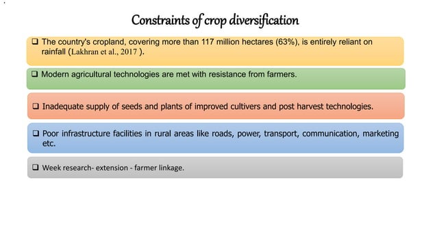Crop Diversification for Sustainable Agricultural Production (1).pptx ...