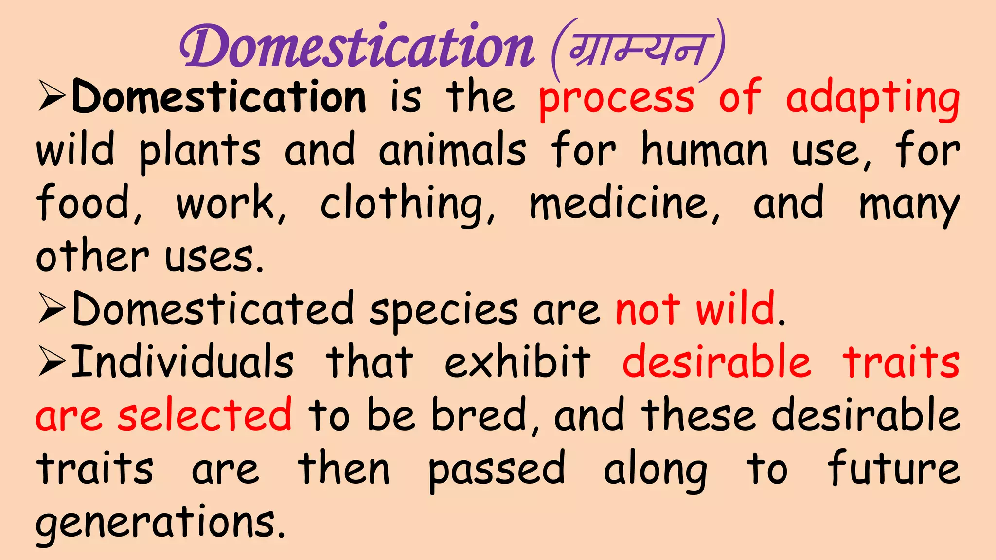 Domestication of Crop plants | PPTX