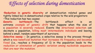 Domestication of Crop plants | PPTX