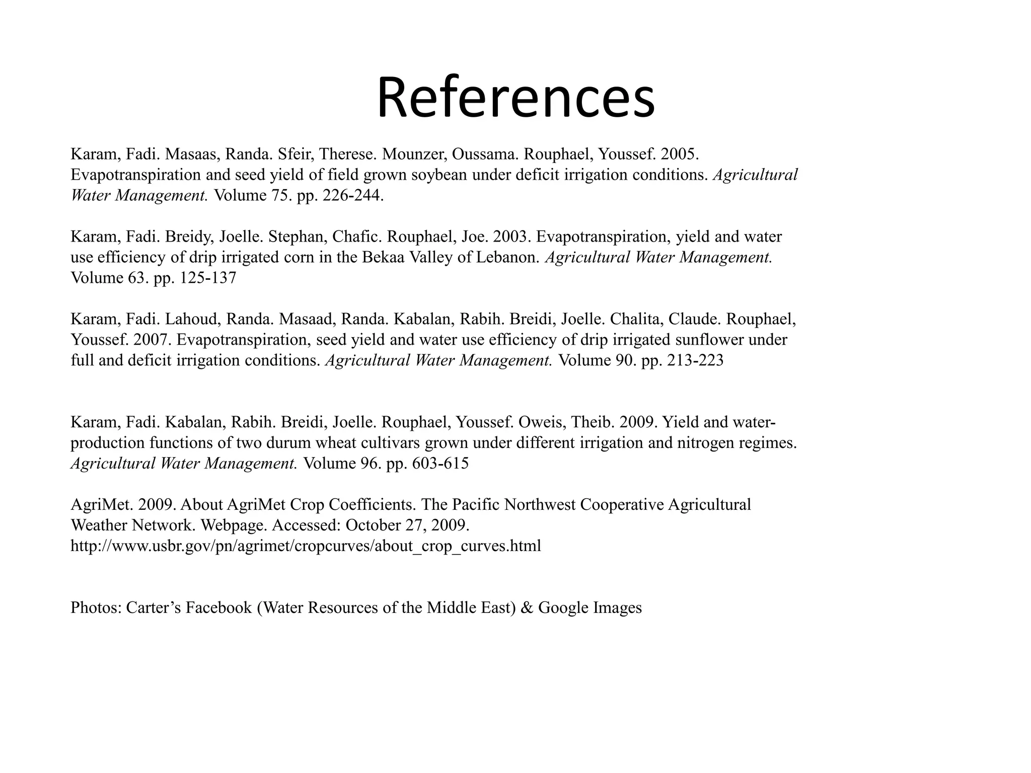 Crop Et And Implications For Irrigation | PDF