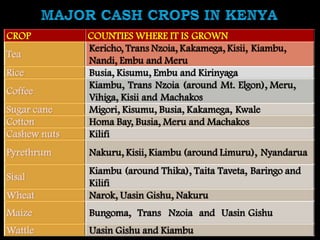 Crop Farming in Kenya, Ghana (Cocoa) & Nigeria (Oil Palm) | PDF