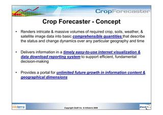 Crop Forecaster Prelim Customer Presentation | PDF