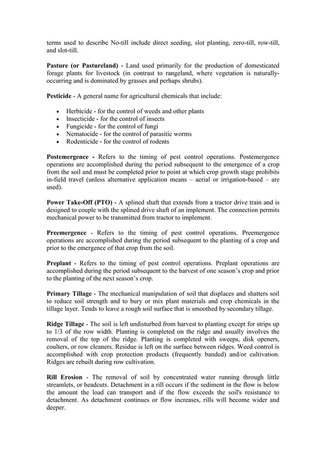 Crop glossary | DOCX | Agriculture | Industries