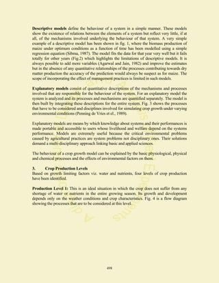 Crop growth model | PDF