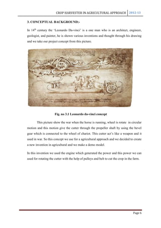 crop harvester in agricultural approach | DOCX