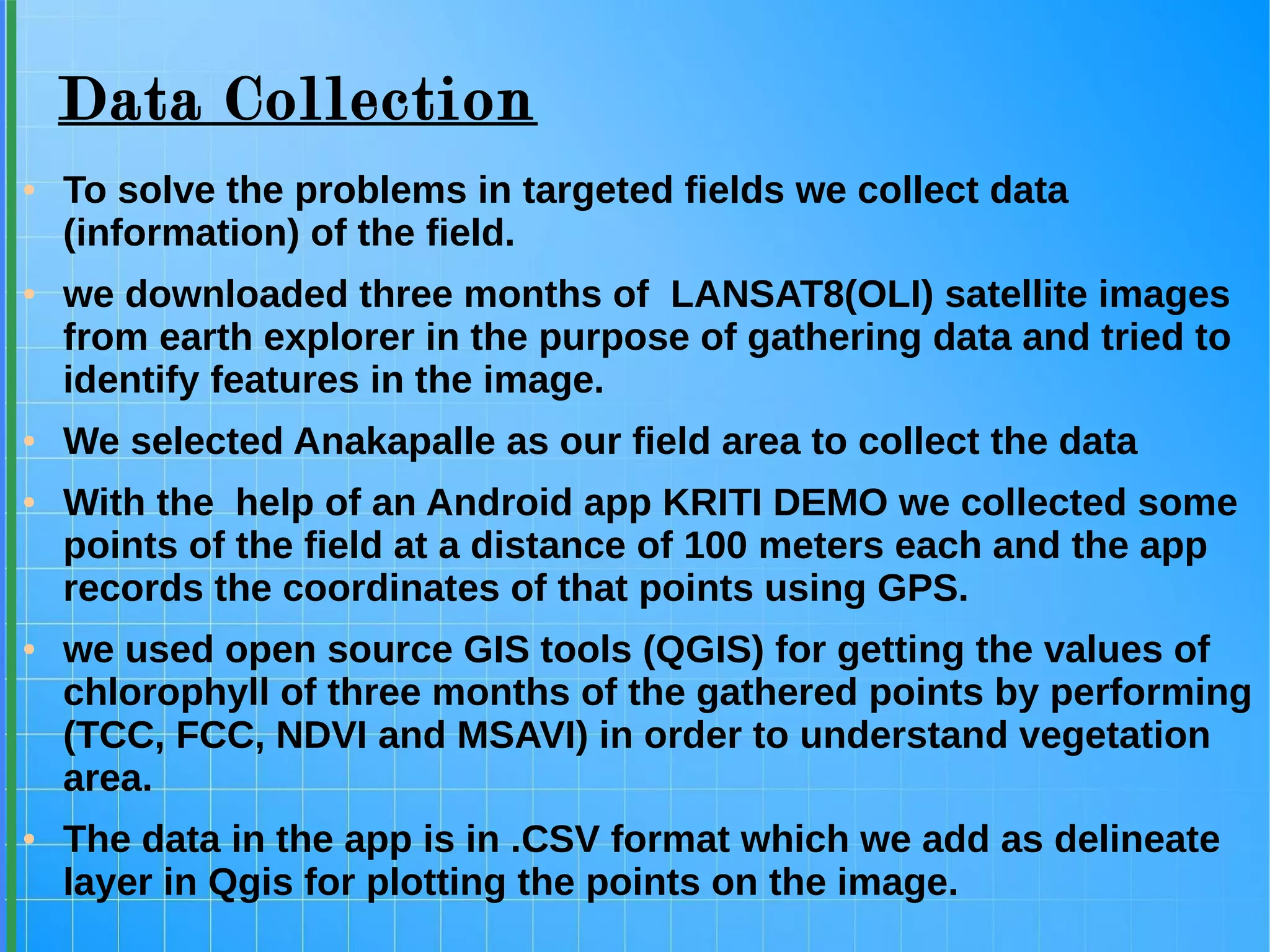 Crop identification using geo spatial technologies | ODP | Agriculture ...