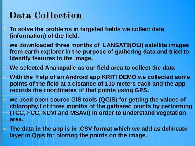 Crop identification using geo spatial technologies | ODP | Agriculture ...