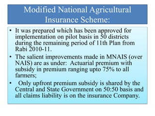Crop insurance | PPTX