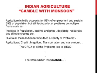 Crop insurance | PPTX