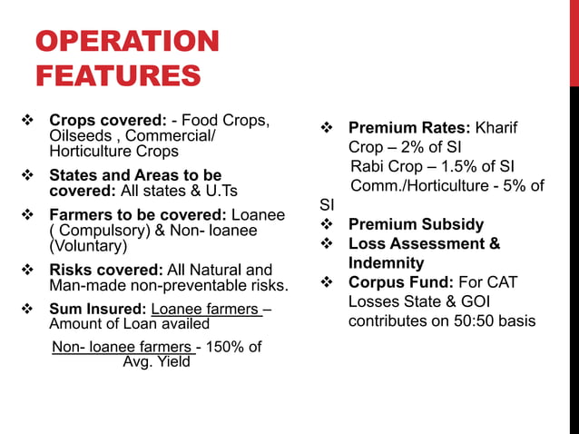 Crop insurance | PPT