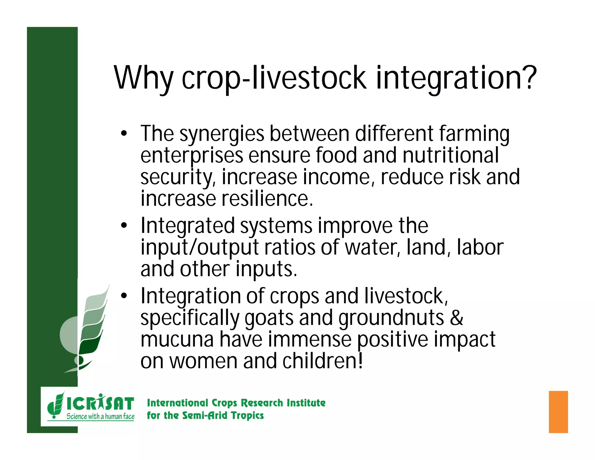 Crop-livestock integration and intensification | PDF