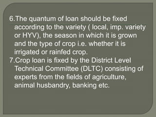 Crop loan system Introduction | PPTX