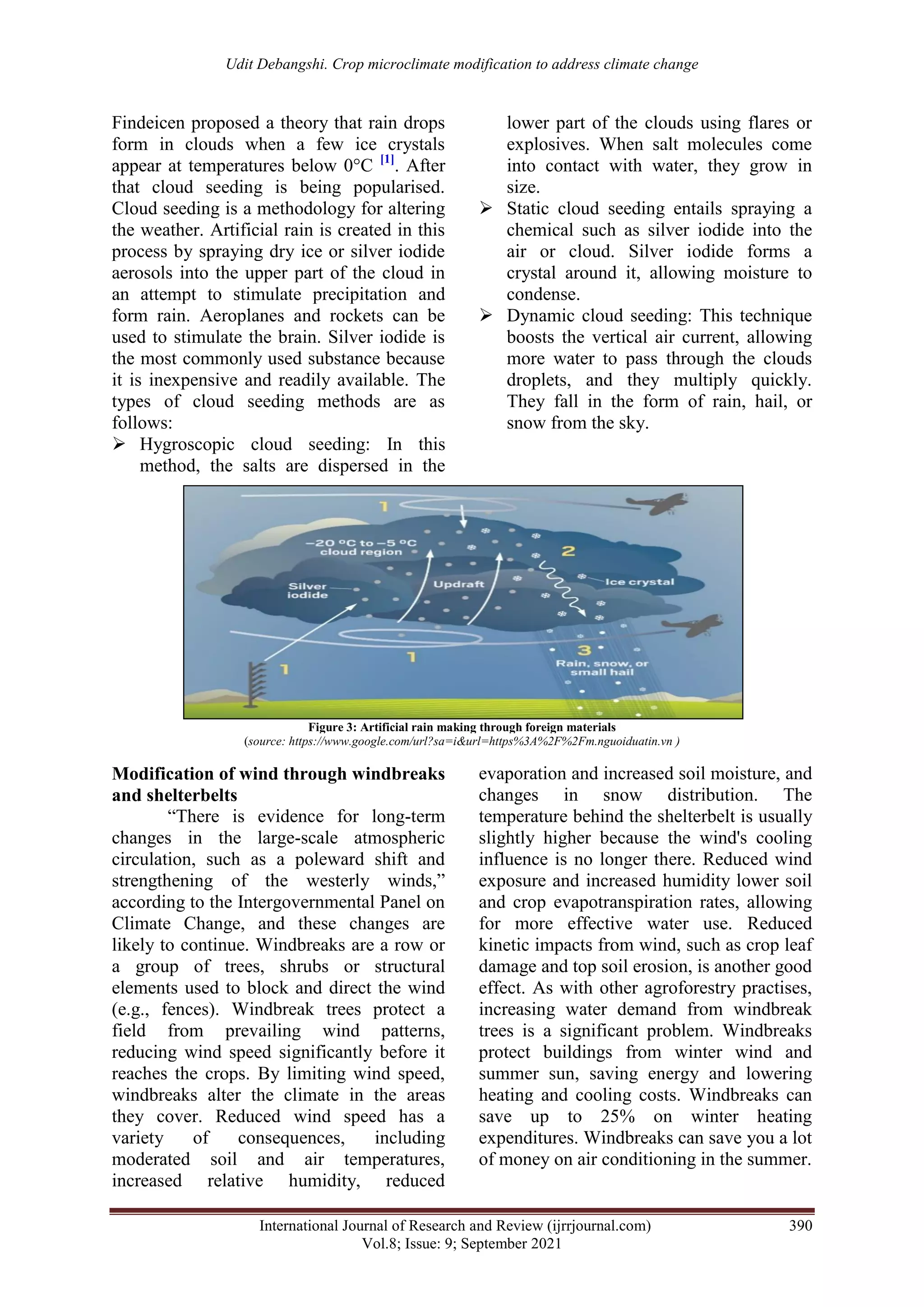 Crop Microclimate Modification to Address Climate Change | PDF