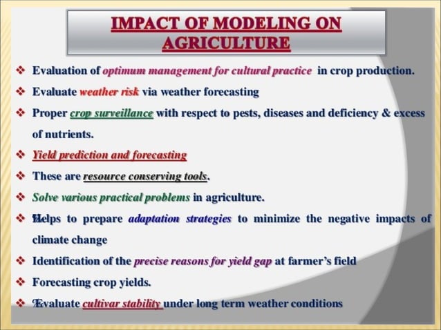 Crop modeling for stress situation | PPT
