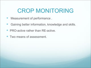 Instruments for crop monitoring | PPT | Gardening | Home & Garden