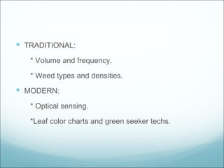 Instruments for crop monitoring | PPT
