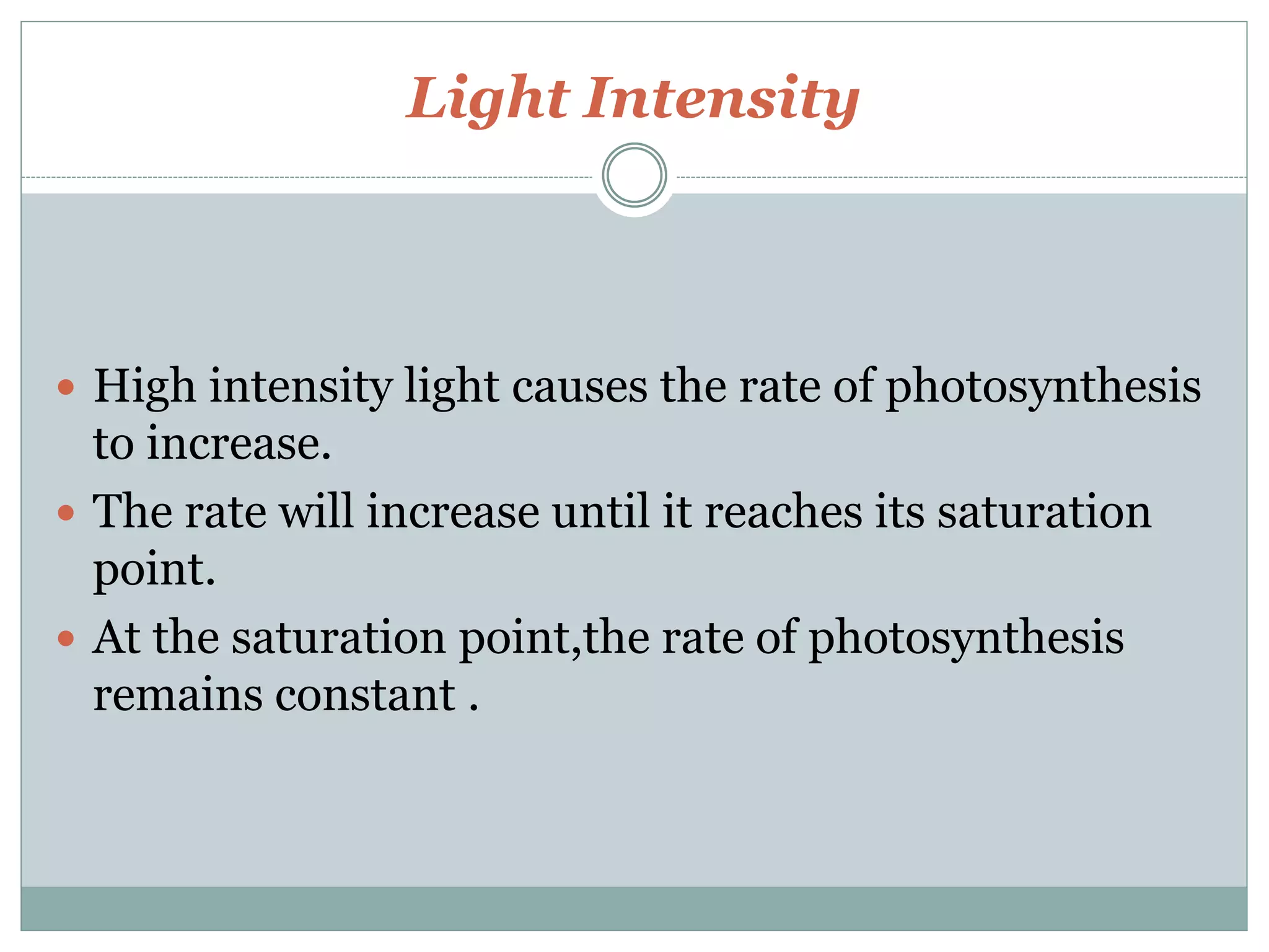 factors affecting rate of Photosynthesis | PPTX