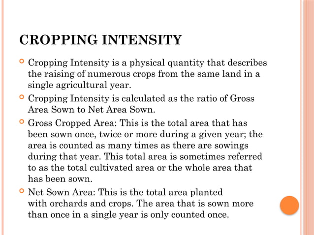 CROPPING INTENSITY Basic agriculture.pptx