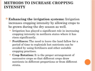 CROPPING INTENSITY Basic agriculture.pptx