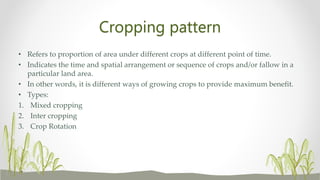 Cropping pattern | PPT