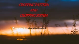 Cropping pattern and cropping system | PPTX