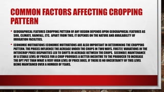 Cropping pattern in pakistan A Lecture By Mr Allah Dad Khan Visiting ...