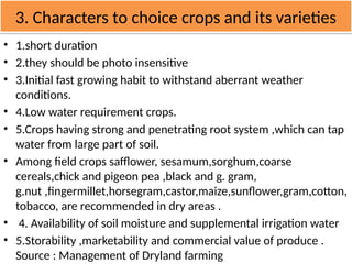 Cropping pattern under dry lands in India class.pptx