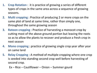 cropping system.pptx which is useful for b. com, students | PPTX