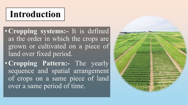 Cropping System and types of cropping system | PPTX