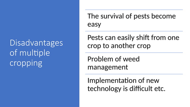 Different types of Cropping system in India | PPTX