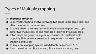 Understanding Cropping Systems for Sustainable Agriculture | PPTX