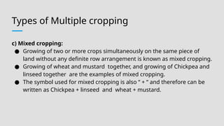 Understanding Cropping Systems for Sustainable Agriculture | PPTX