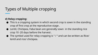 Understanding Cropping Systems for Sustainable Agriculture | PPTX