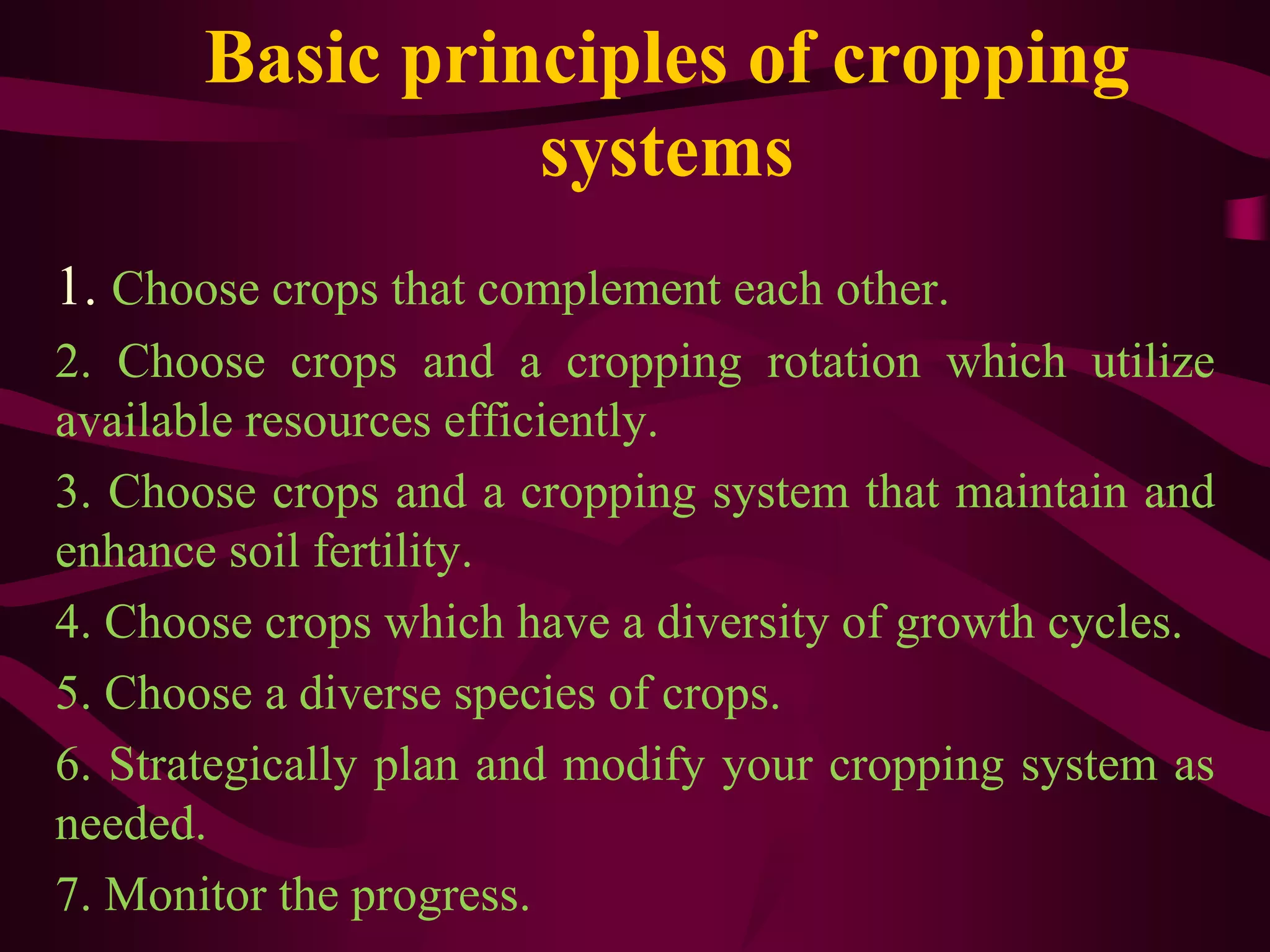 Cropping system ppt 1 | PPTX