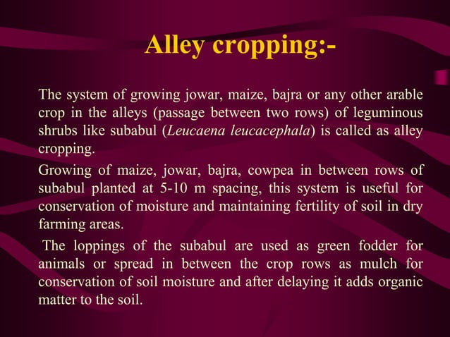 Cropping system ppt 1 | PPTX | Agriculture | Industries