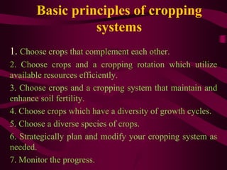 Cropping system ppt 1 | PPTX