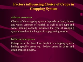 Cropping system ppt 1 | PPTX