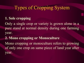 Cropping system ppt 1 | PPTX