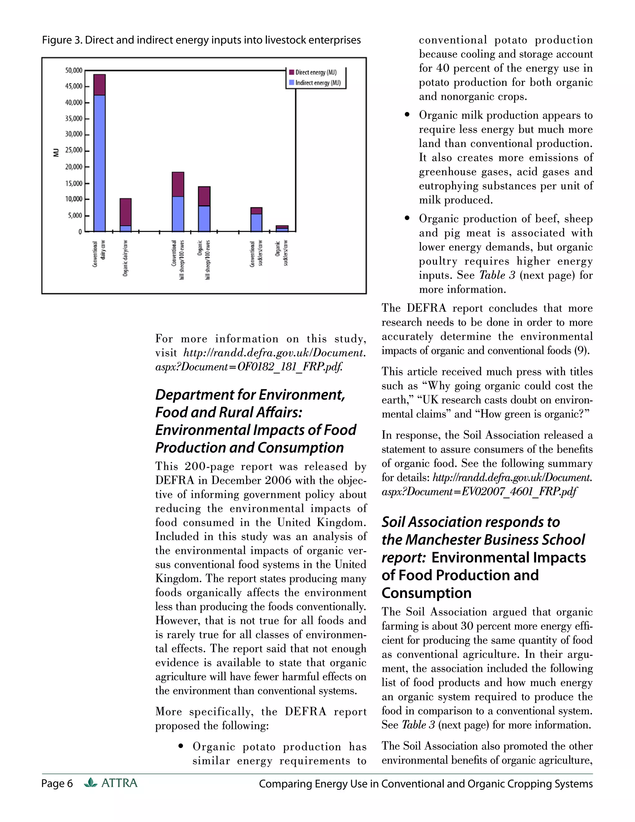 Comparing Energy Use in Conventional and Organic Cropping Systems | PDF