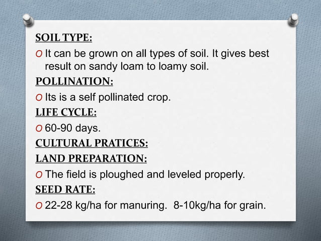 cropping technology of sesbania.pptx | Agriculture | Industries