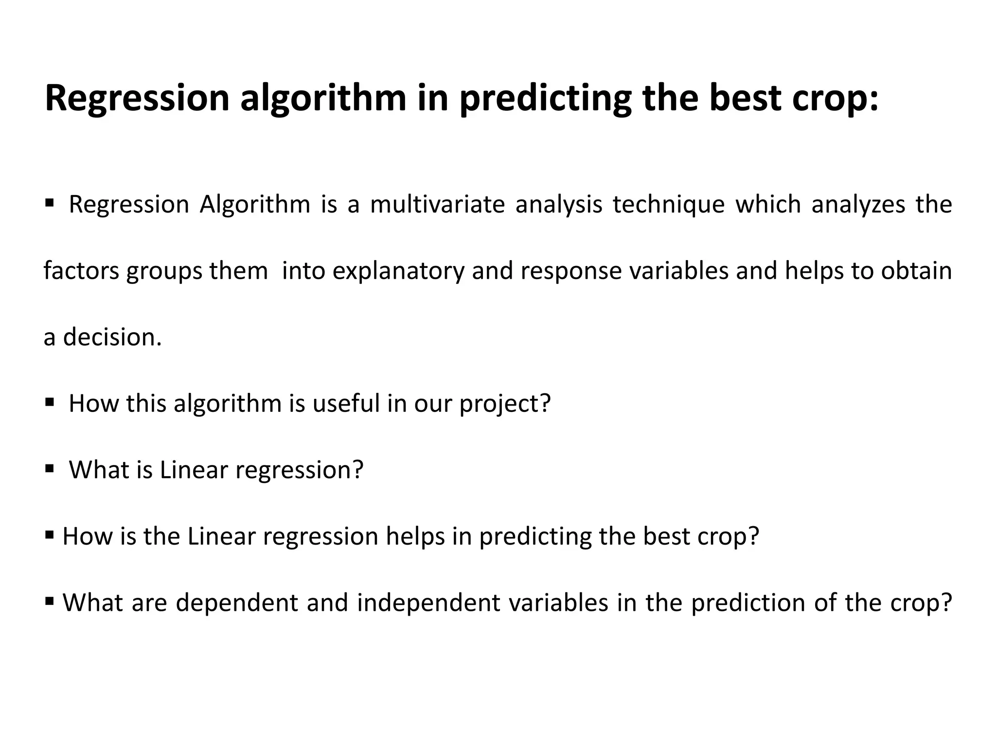 Crop prediction | PPTX