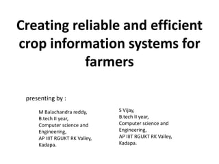 Crop prediction | PPTX