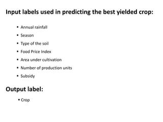 Crop prediction | PPTX