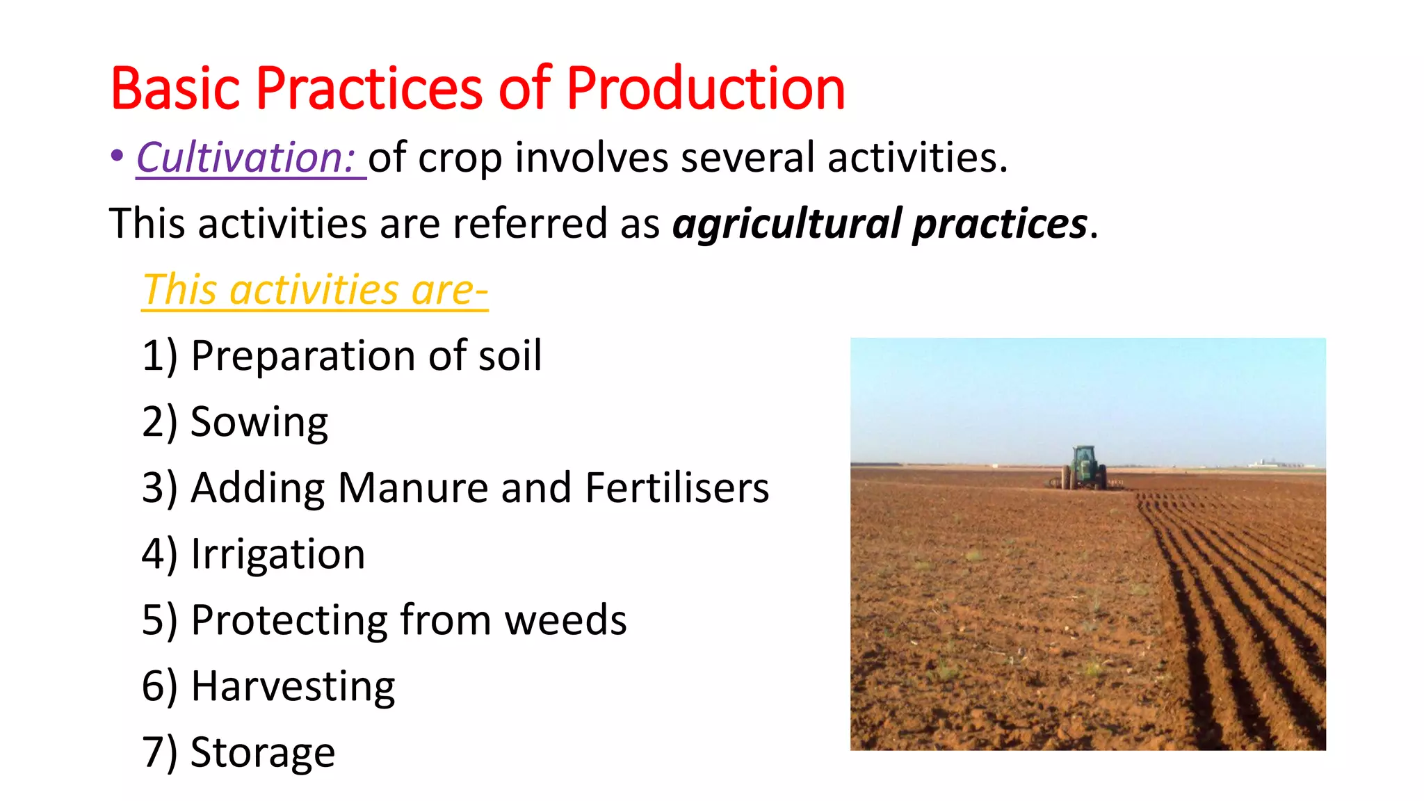 Crop production 1 | PDF