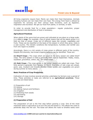 Crop production | PDF