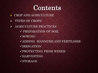Crop production and management -CLASS-8 ,NCERT | PPTX