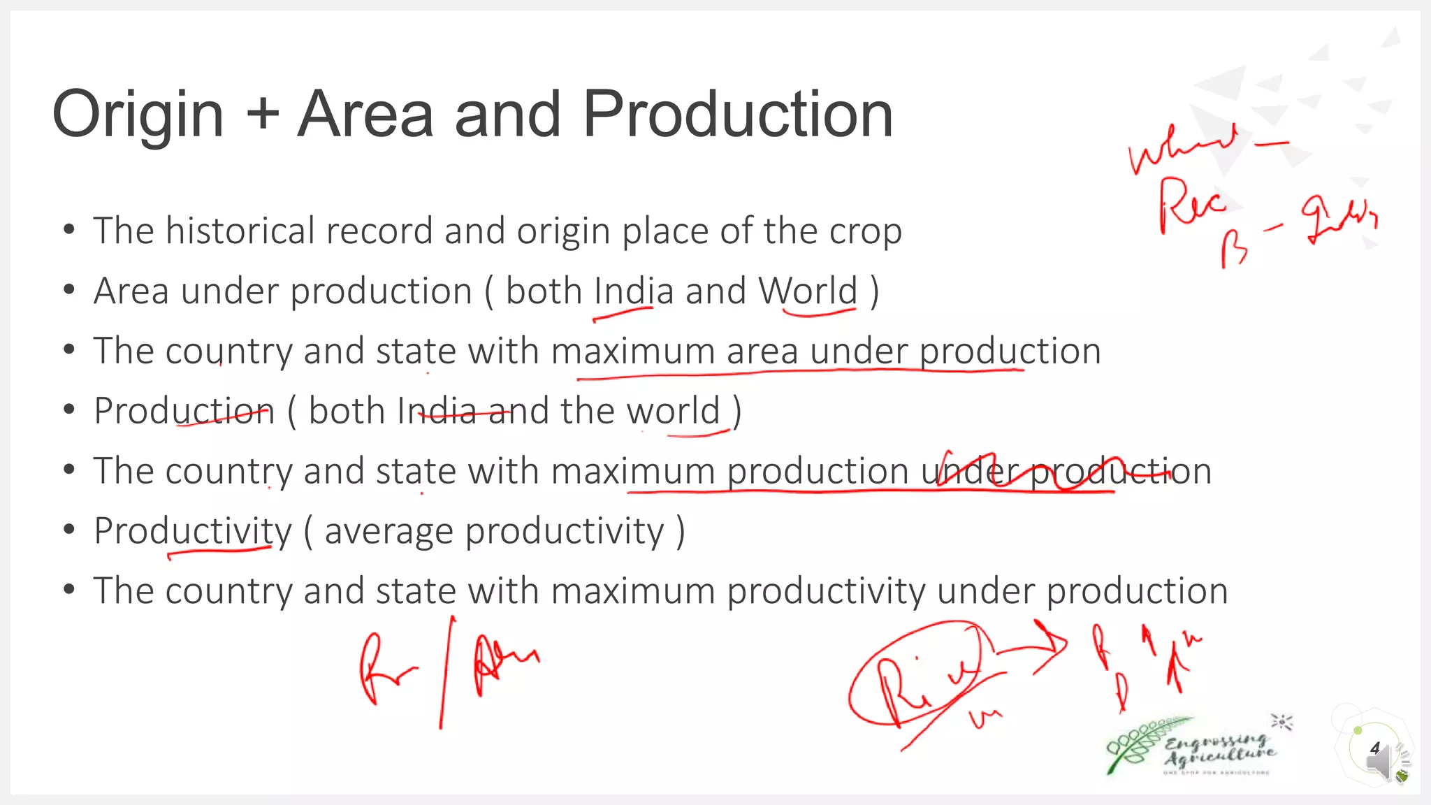 Crop production (the headings to be covered) | PPTX